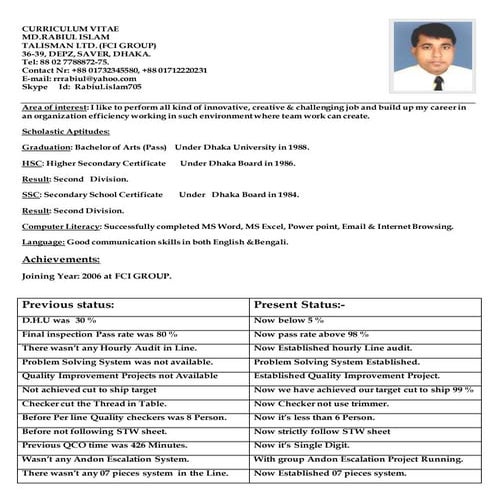 C.V OF Rabiul 2016.up