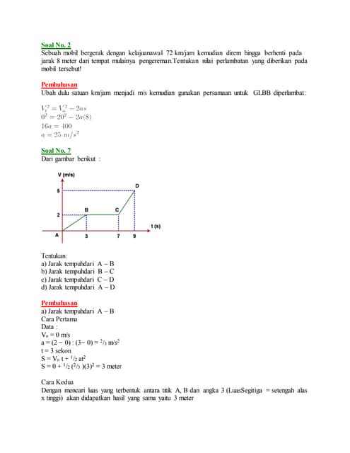 80993089 soal-dan-pembahasan-glb-dan-glbb | PDF
