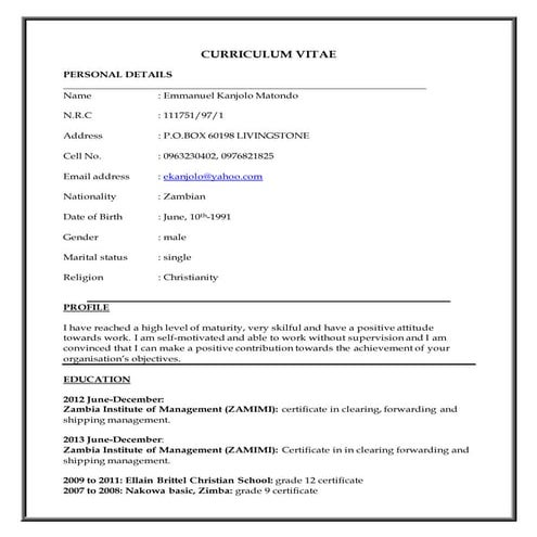 HUMPHREY CURRICULUM VITAE | DOCX