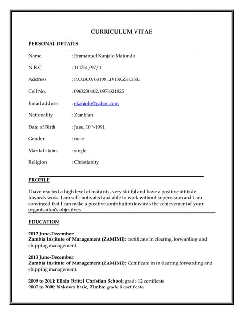 Abed CV 2016 | PDF