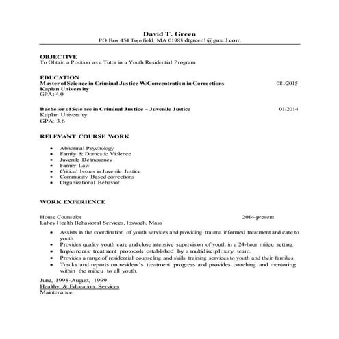 BenuelPostresume | PDF