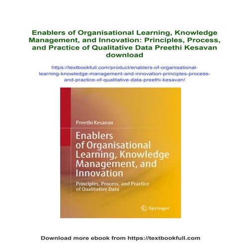 Enablers of Organisational Learning, Knowledge Management, and ...