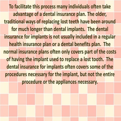 Dental Insurance | PPTX