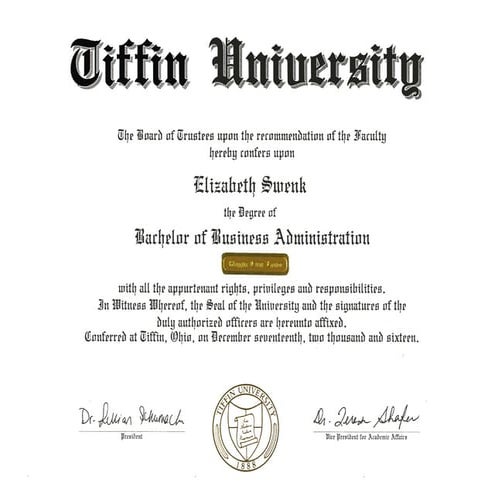 Swenk BBA diploma | PDF