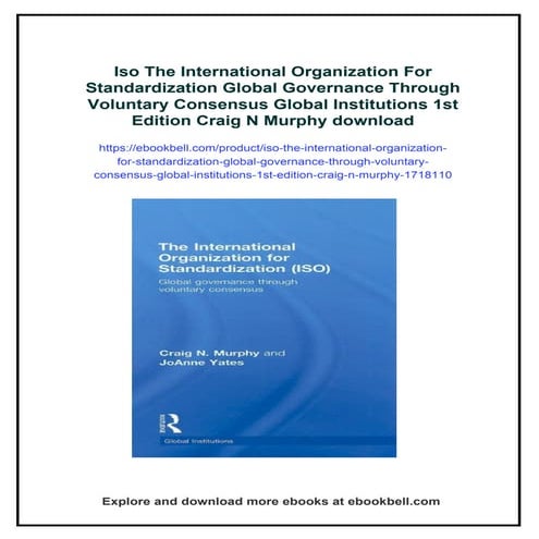 Iso The International Organization For Standardization Global