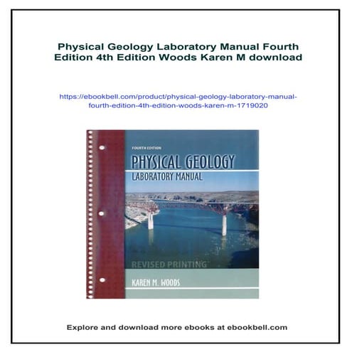 Physical Geology Laboratory Manual Fourth Edition 4th Edition Woods Karen M | PDF