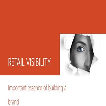 Hansa Presentation-RETAIL VISIBILITY- 14PGGMS026 | PPT