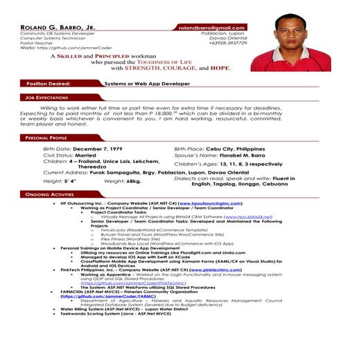 DUSTIN'S RESUME | DOC