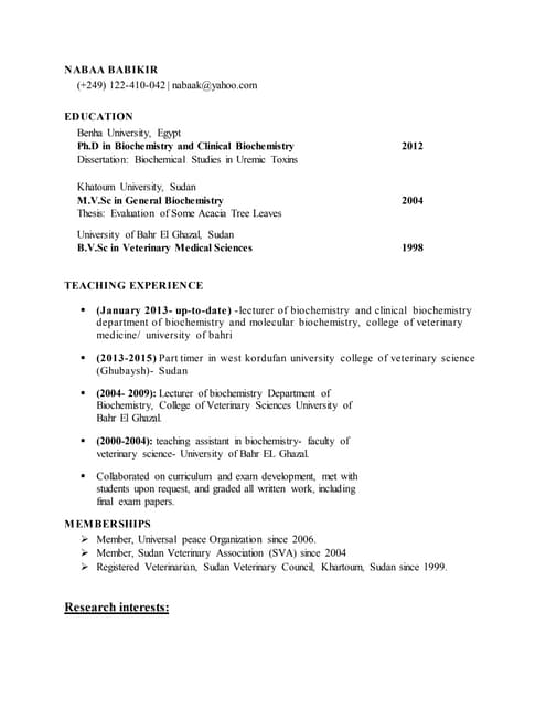 Prof. Isam Agha CV | PDF