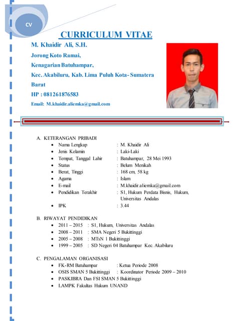 CURRICULUM VITAE baru | DOCX
