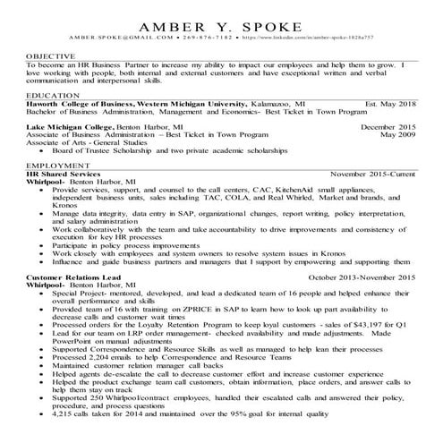 Amber Spoke presentations