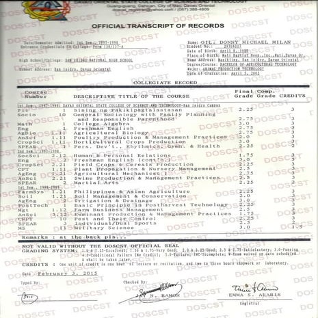 SCAN TRANSCRIPT 1 | PDF