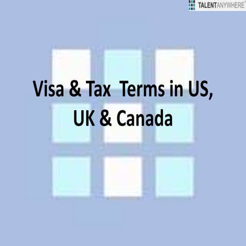 Types of visa requirements and eligiblity | PPTX