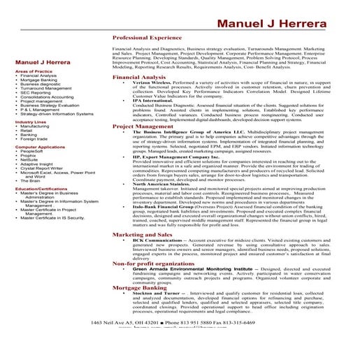 RESUME RH Manuel J Herrera | PDF