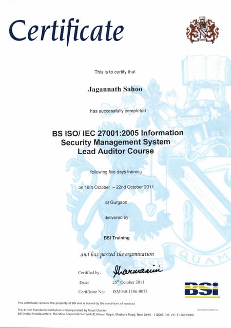 LRQA Internal Quality Auditor | PDF