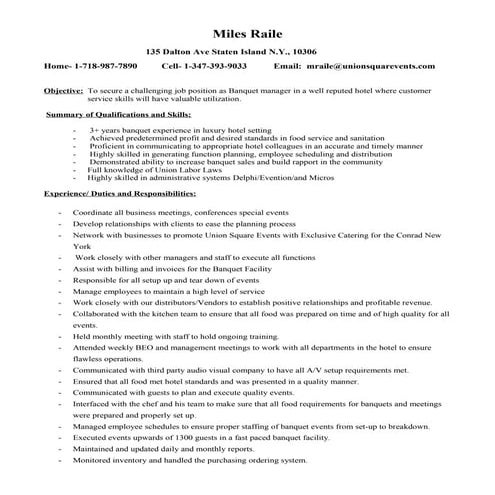 miles resume | DOC