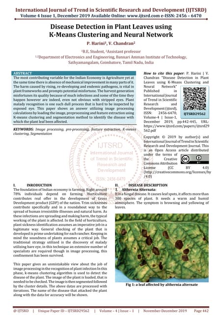 Crop Leaf Disease Diagnosis Using Convolutional Neural Network Pdf