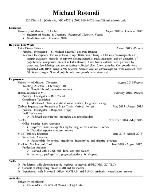 Michael Lynch Resume 9/2021 | PDF
