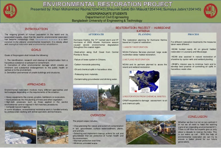 ENVIRONMENTAL RESTORATION