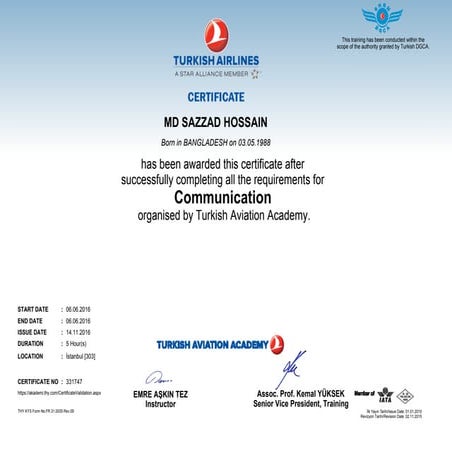 Communication Certificate | PPT