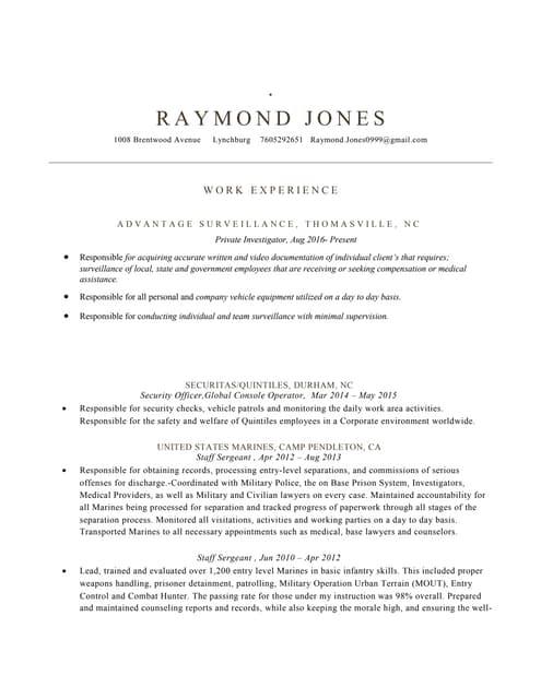 Scott Briggs Resume | DOCX | Arms & Ammunition | Sensitive Topics