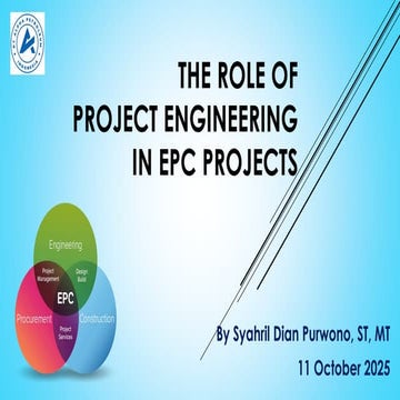 The Role of Project Engineering in EPC Projects - Alpha Petroleum 11 ...