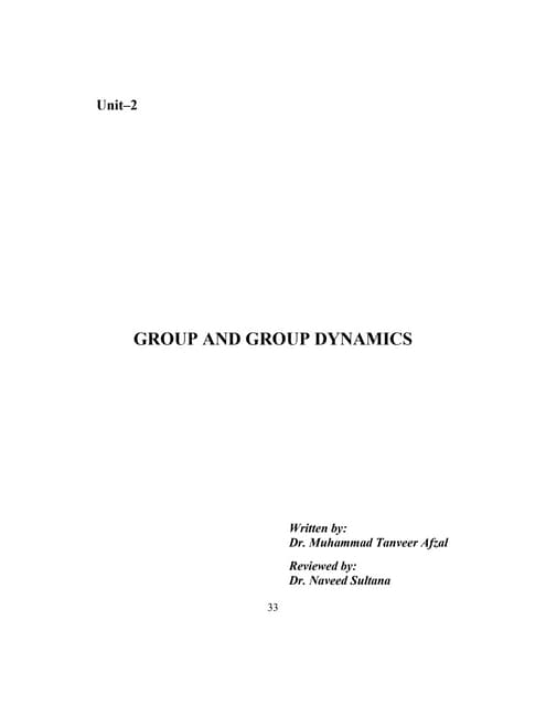 Chapter 1 introduction to group dynamics | PDF