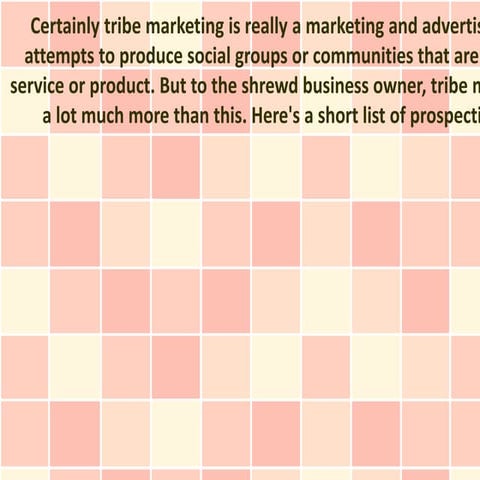 Tribe Marketing | RTF