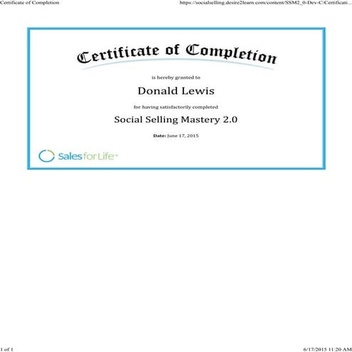 Certificate of Completion | PDF