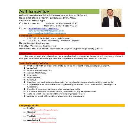 cv Asif ismayilov.new