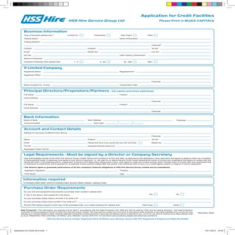 HSS Application | PDF