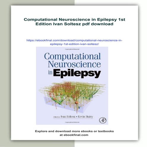 Computational Neuroscience in Epilepsy 1st Edition Ivan Soltesz | PDF