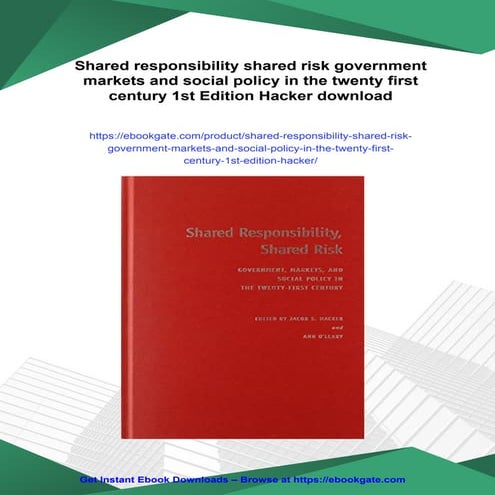 Shared responsibility shared risk government markets and social policy ...