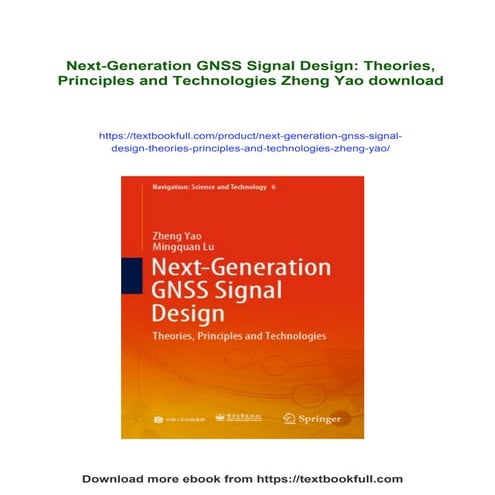 Next-Generation GNSS Signal Design: Theories, Principles and ...