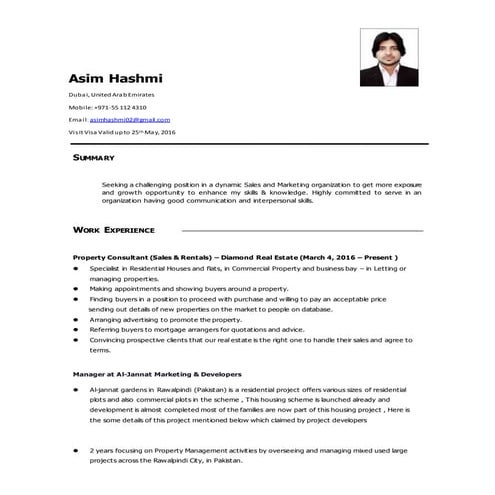 Asim Hashmi CV | DOCX