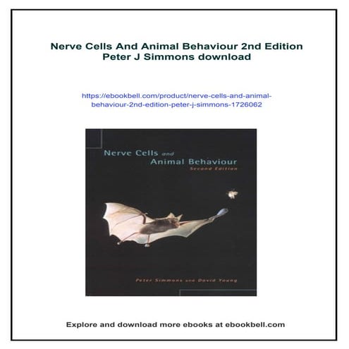 Nerve Cells And Animal Behaviour 2nd Edition Peter J Simmons | PDF