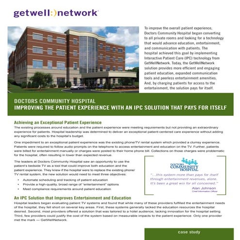 GetWellNetwork_CaseStudy_DCH | PDF