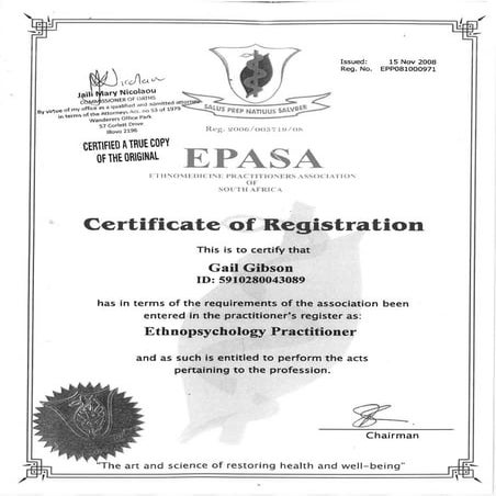 EPASA certificate of registration | PDF