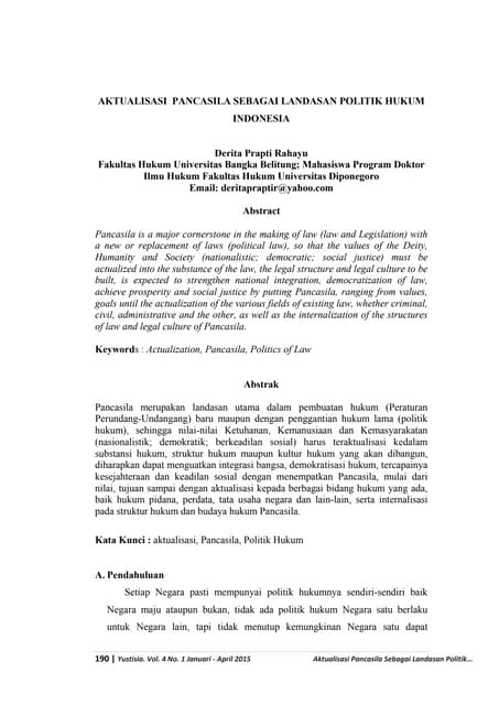 PPT - Peranan Politik Hukum dalam Pembentukan Peraturan Perundang ...