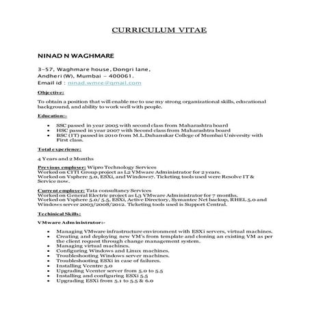 Resume | DOCX | Operating Systems | Computer Software and Applications