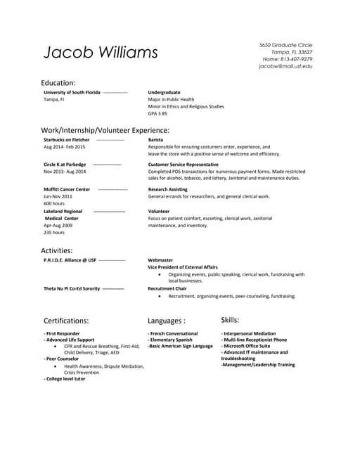 CASSANDRA WOODS Resume | PDF