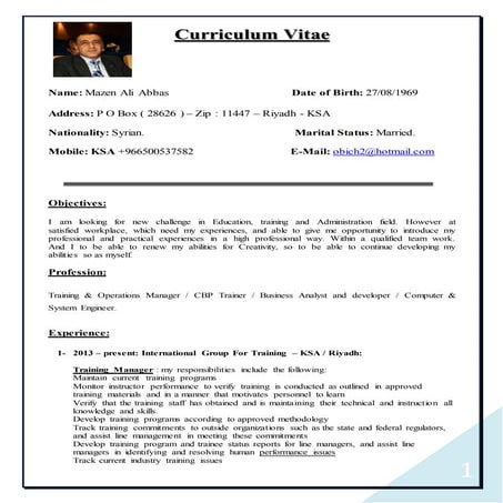 Mazen Abbas CV | PDF