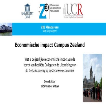 Presentatie economische impact Campus Zeeland | PPT