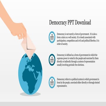 The democracy is a very good system here | PPTX