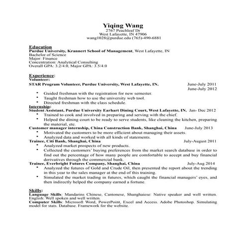 RESUME | PDF