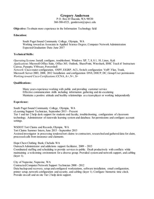 Andraie Lewis Resume | PDF