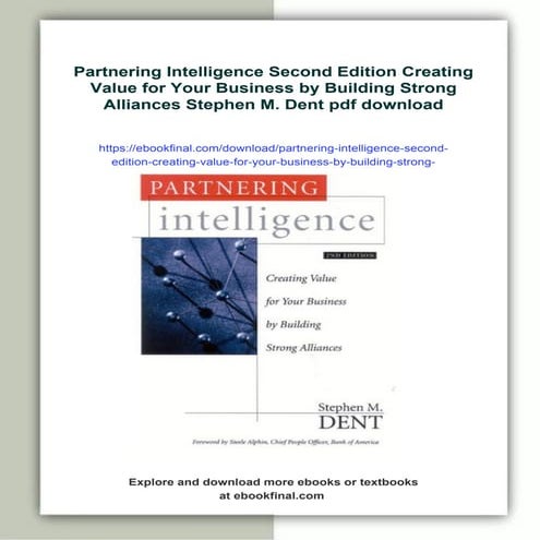 Partnering Intelligence Second Edition Creating Value for Your Business ...