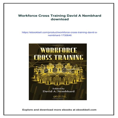 Workforce Cross Training David A Nembhard | PDF