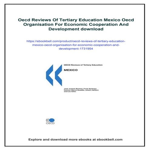 Oecd Reviews Of Tertiary Education Mexico Oecd Organisation For ...