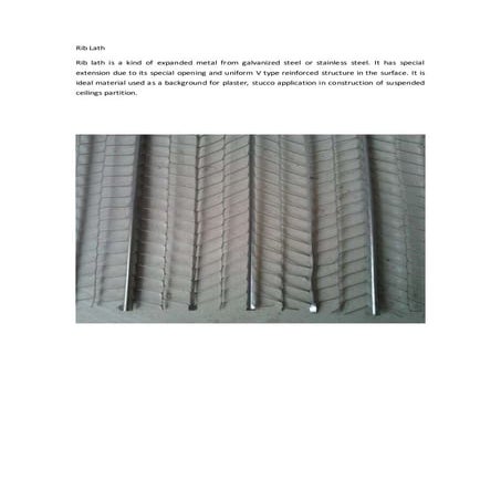 Rib lath | DOCX